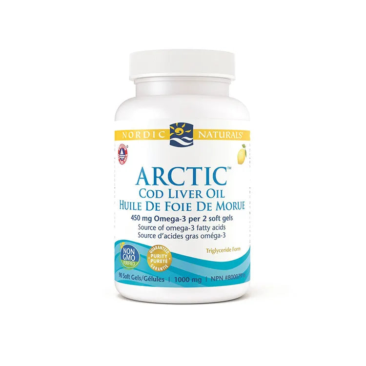Nordic Naturals, Arctic Cod Liver Oil, 1000 mg, 90 Softgels – Ihealth BC